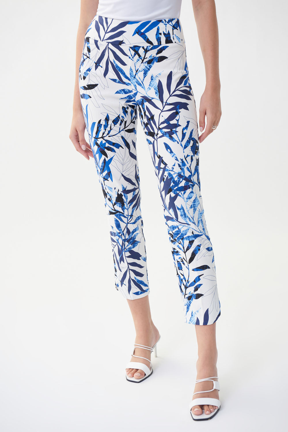 Joseph Ribkoff Vanilla/Multi Tropical Print Cropped Pant Style 222010 ...