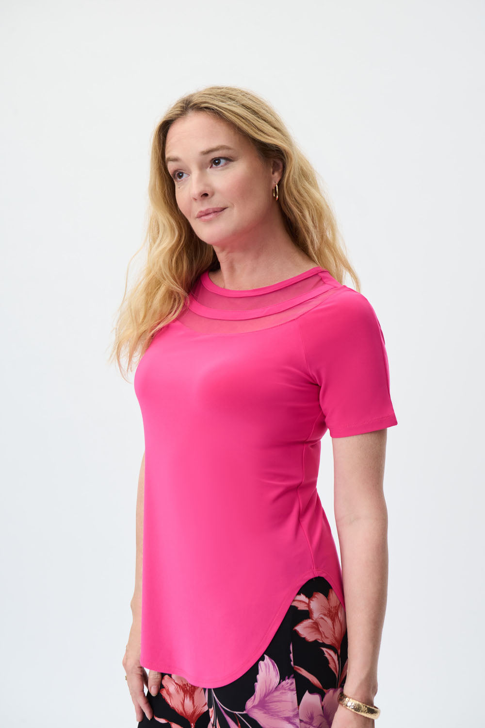 Joseph Ribkoff Dazzle Pink Tunic Style 231158 – Luxetire