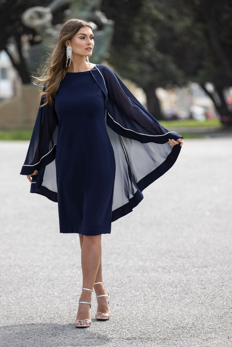 Frank Lyman Midnight Blue Dress Style 239150 – Luxetire